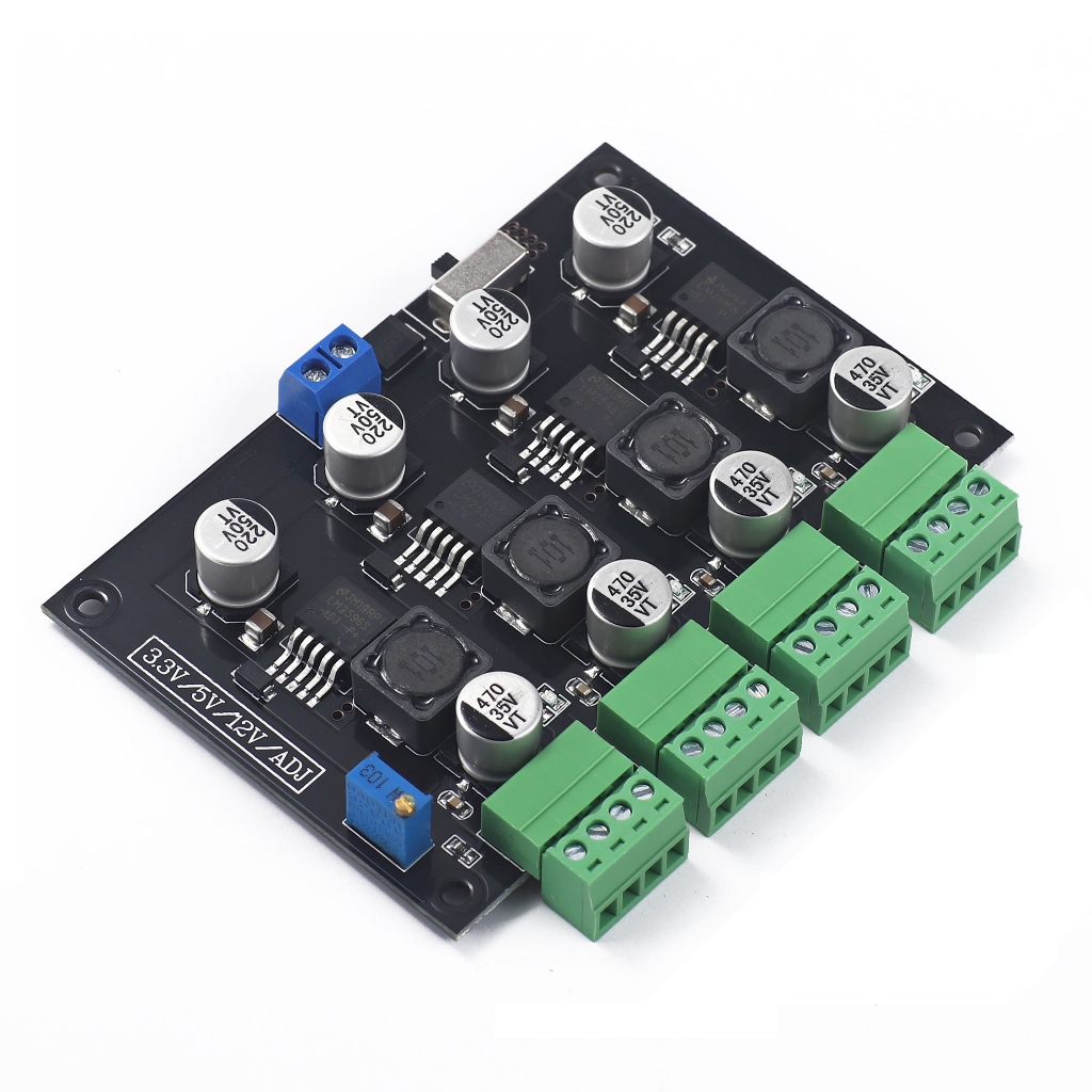 Lm2596 Multi-Channel Switching Power Supply 3.3V/5V/12V/ADJ Adjustable Output-Buck Power Supply ...