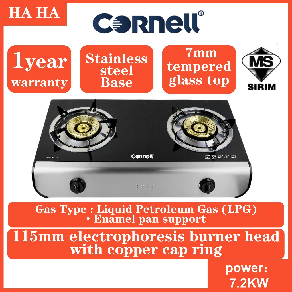 𝗖𝗼𝗿𝗻𝗲𝗹𝗹 𝗚𝗹𝗮𝘀𝘀 𝗦𝘁𝗼𝘃𝗲 𝗗𝗼𝘂𝗯𝗹𝗲 𝗕𝘂𝗿𝗻𝗲𝗿 Gas Furnace Stove | 𝗖𝗚𝗦-𝗘𝟭𝟯𝟭𝟯𝗚 ...