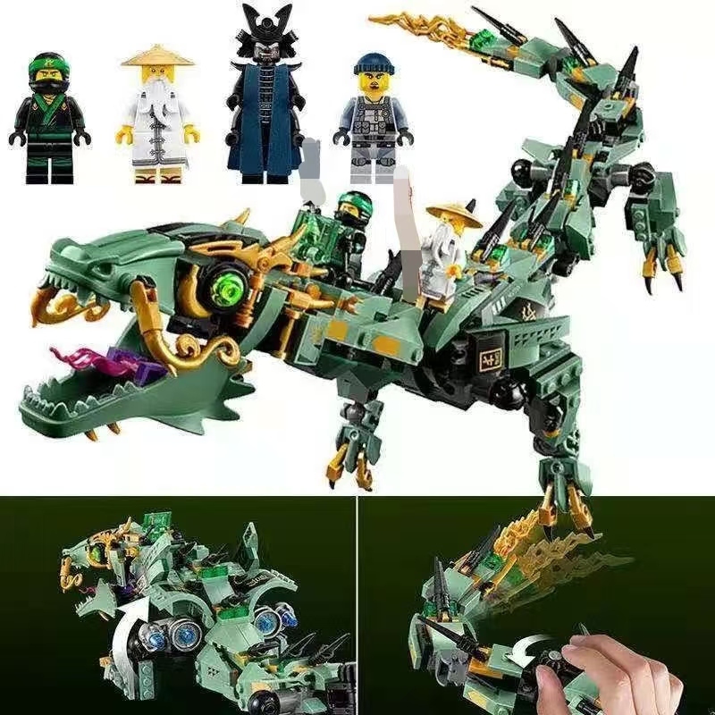 Phantom Ninja Series Building Blocks Flying Mecha Dragon Minifigures ...