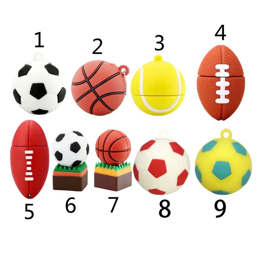 Basketball USB Flash Drive Football Pendrive 128GB Pen Drive Rugby ...
