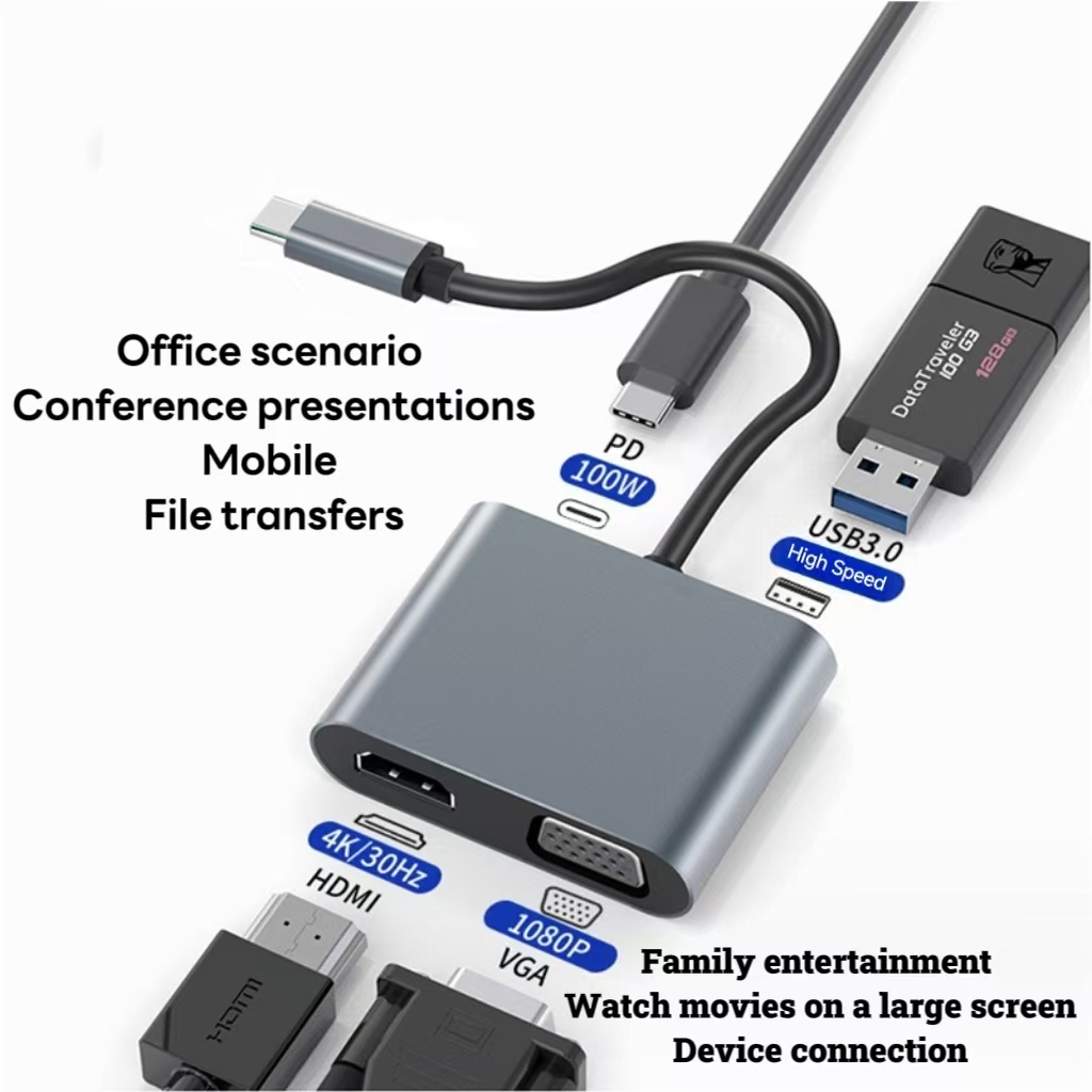 Multi functional docking station, integrated with multiple interfaces ...