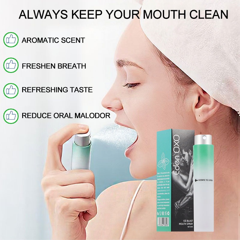 spray mulut mouth spray for bad breath 口氣 清新 噴霧 8ml FRESHEN BREATH ...