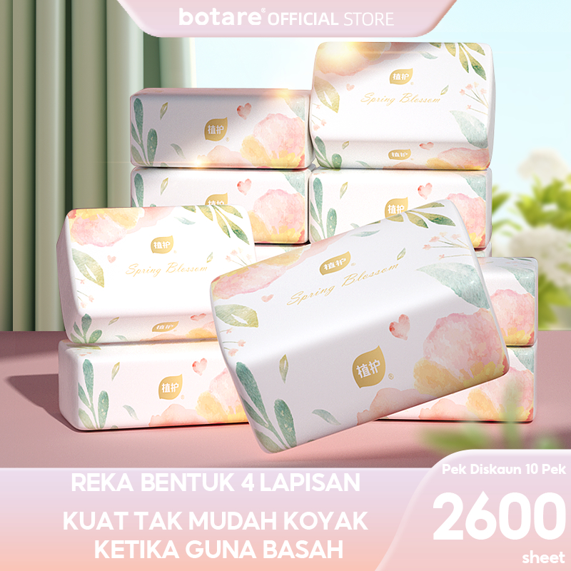 [10 PACKS]Botare Air Cushion Tissue 4-ply soft Facial Tissues Household ...