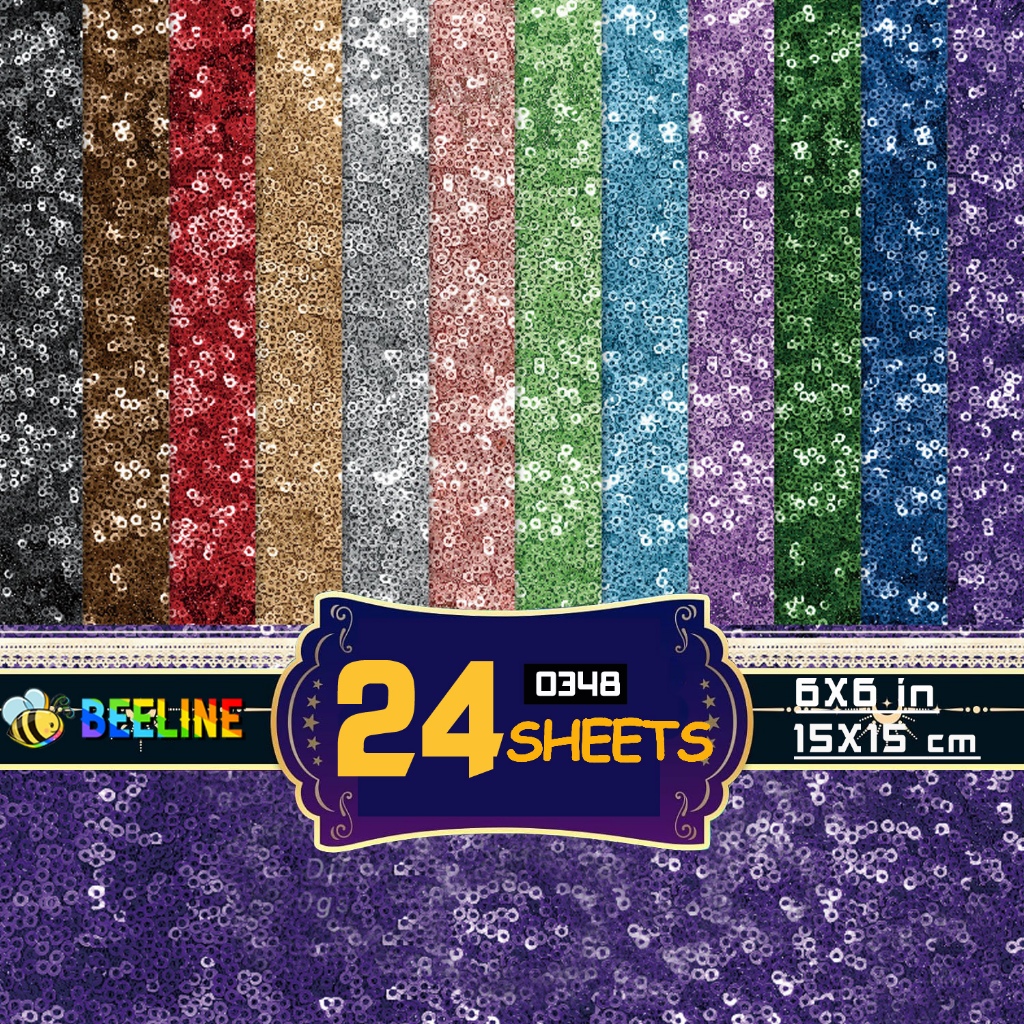 Beeline 24 Sheets Scrap Paper 15cm Origami Colorful Scrapbook Paper ...