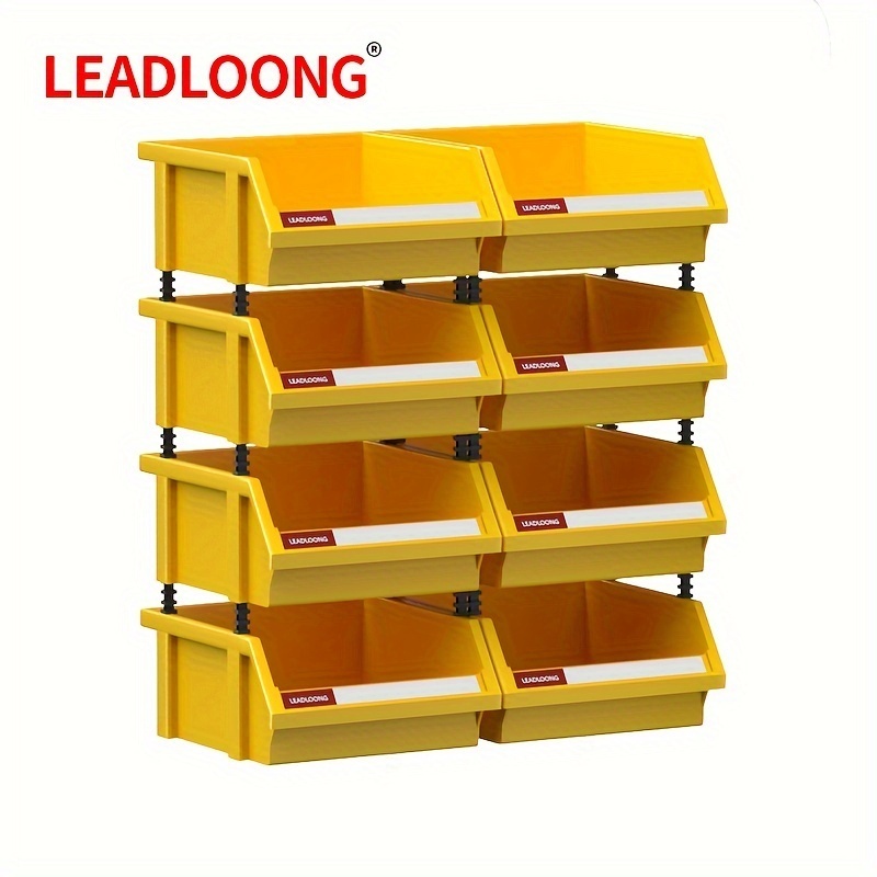 8pcs LEADLOONG Q1 Storage Box Free Assembly Stackable Parts Bin💥Ready ...