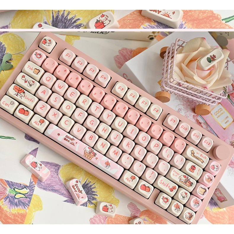 Happy Dog Keycaps PBT Dye-sub MOA Profile Keycap Custom Keycaps ...