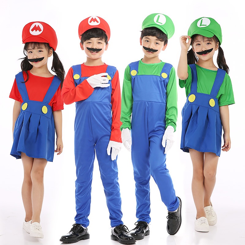 Halloween cosplay anime costumes Parent-child cosplay children Mario ...