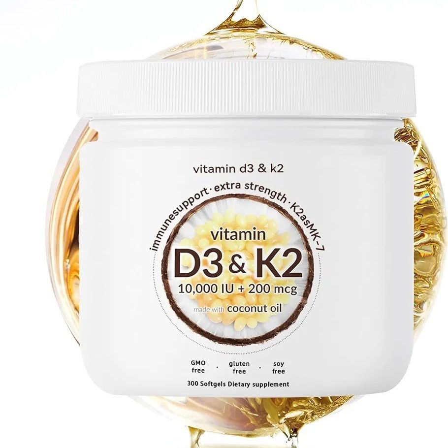 Popular vitamin d3k2 soft capsules 300 capsules factory direct delivery ...