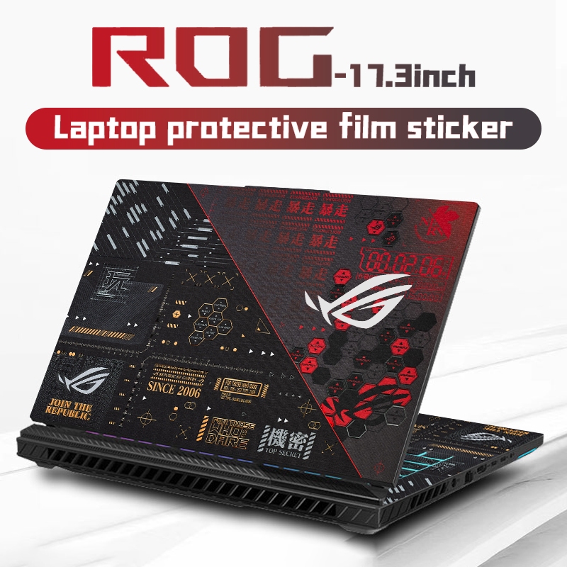 For ROG Laptop protective film sticker, 17.3inch laptop case sticker ...