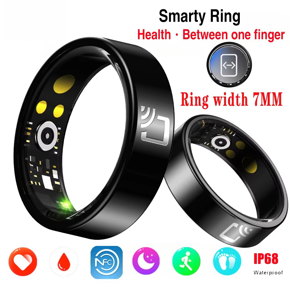 Ceramic Fashion Smart Ring Men Women NFC Access Control IP68 Waterproof ...