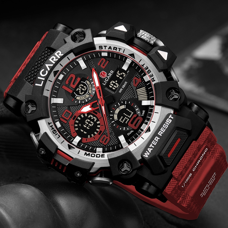 LICARR Men's Brand Watches Fashion Waterproof Casual Sports Trend Men's ...