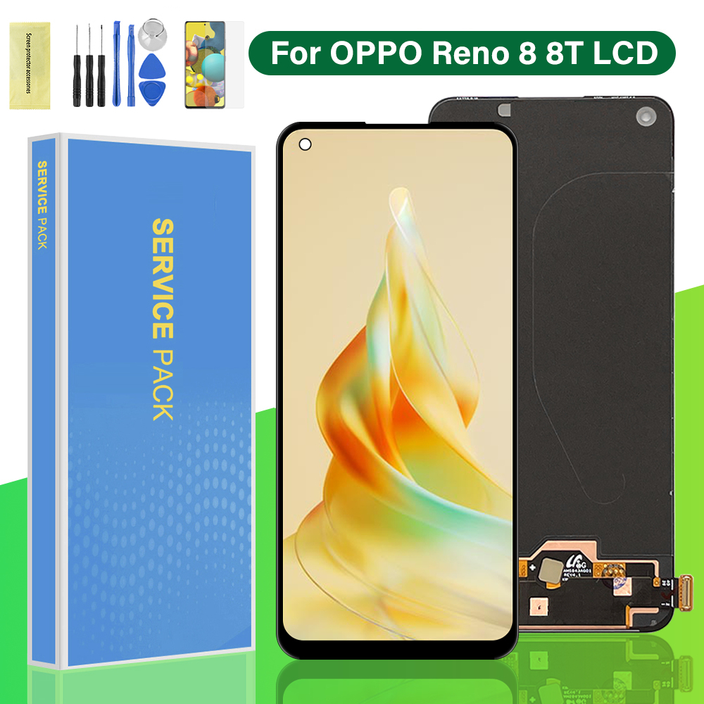 AMOLED OPPO Reno 8 8T 4G 5G LCD Display Touch Screen CPH2457 CPH2359 CPH2481 Digitizer Assembly ...