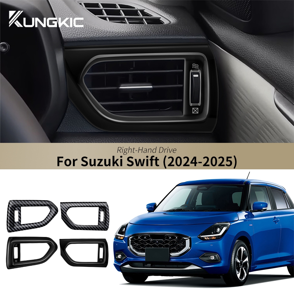 For Suzuki Swift 2024 2025 ABS Carboon Fiber Texture Car Dashboard Side ...