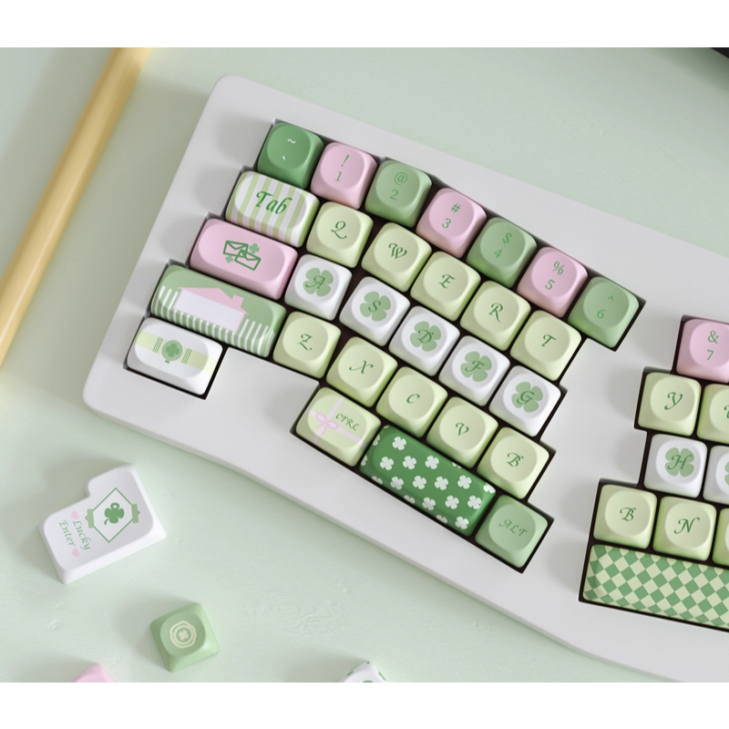 【Keycap Only】Lucky Clover Keycap 136 Keys SOA PBT Sublimation For ...