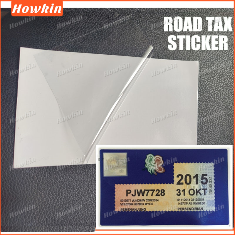 RFID Holder Clear Sticker Roadtax Sticker Transparent Sticker 2pcs ...