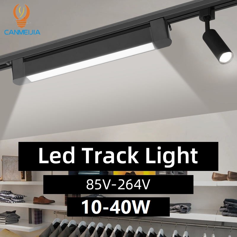 CANMEIJIA 3 Colors Led Linear Track Light Long Track Lamp Bar 110V 220V ...