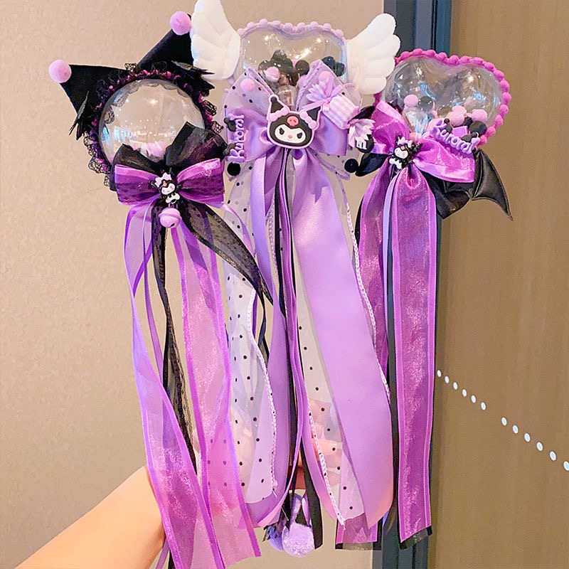 Children Kuromi Magic Wand Princess Luminous Bow Scepter Baby Little ...