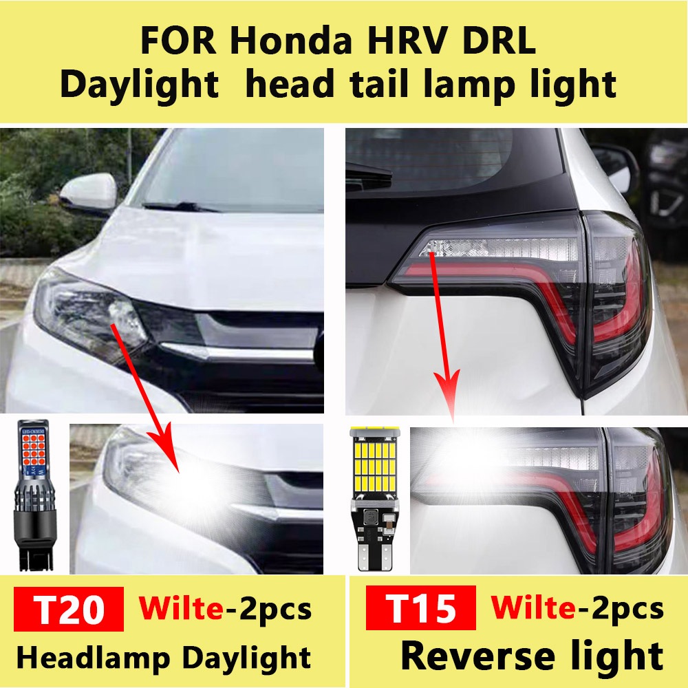 4pcs Honda HRV DRL Daylight daylamp day head tail lamp light Bulb ...