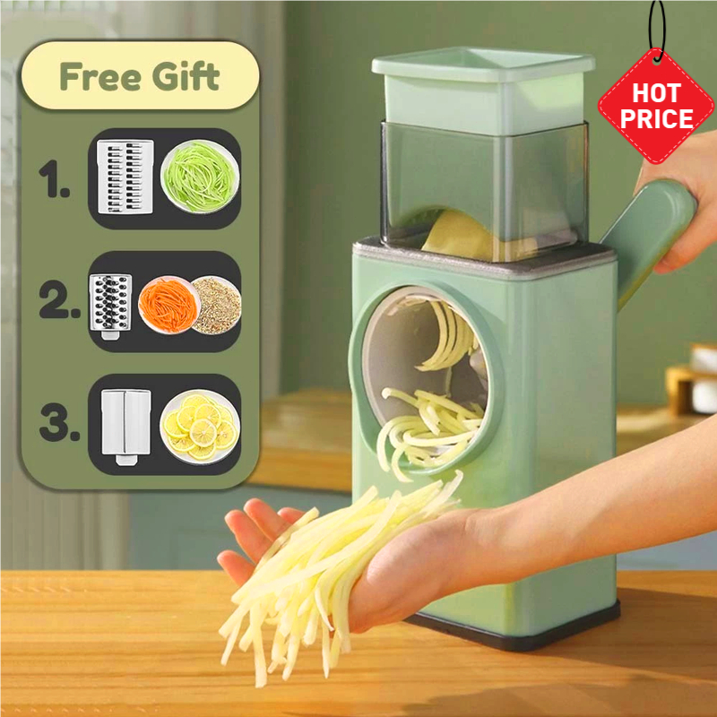 【🎉READY STOCK🎉 】3 In 1 Multifunction Vegetable Slicer Manual Kitchen ...
