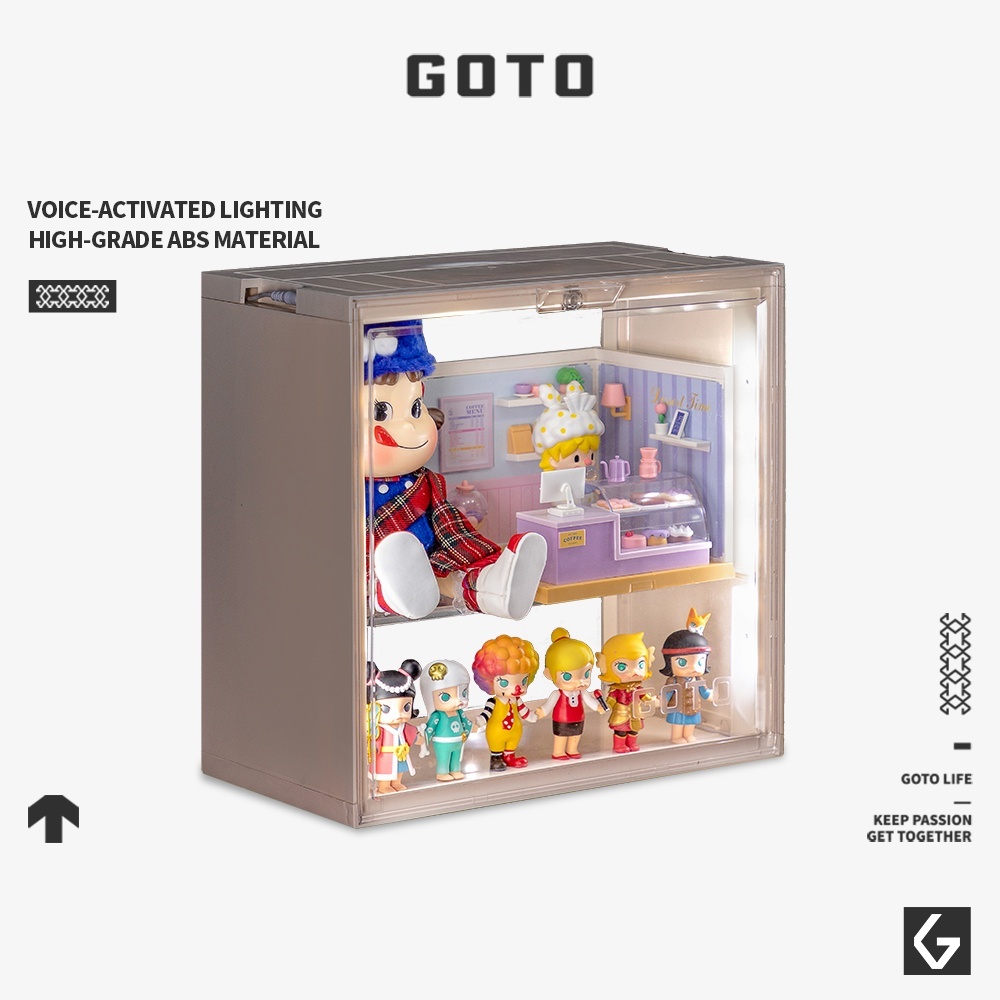 GOTO 400% display case 400% bearbrick case bearbrick toy case LED ...