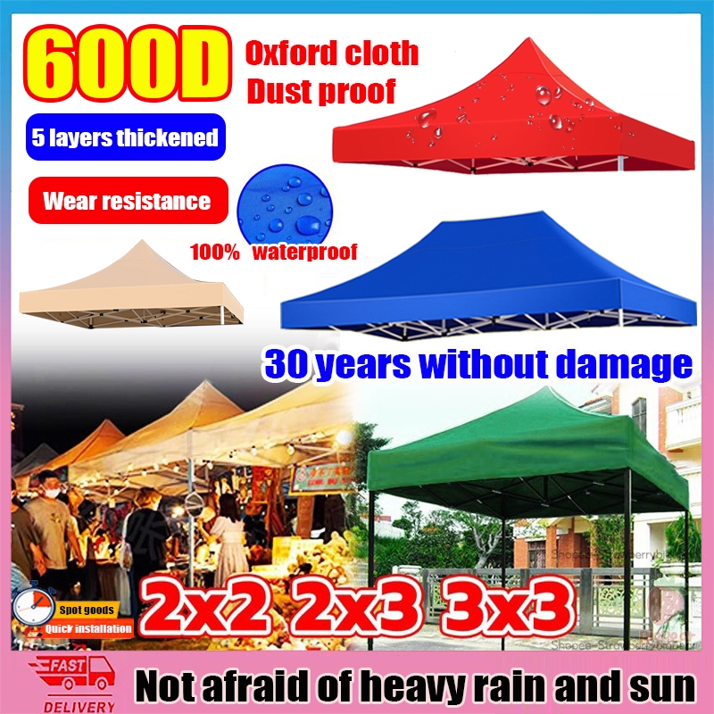 8 x 8 10x10 Ft Roof Night Market Canopy Camping Tent Khemah Kanopi ...