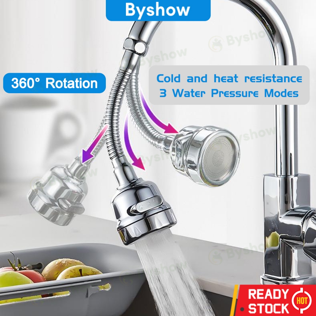 【Byshow】Malaysia In Stock Sink Faucet extender pipe Kitchen Sink Dapur ...