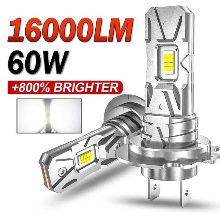 Nlpearl 2PCS H7 LED Headlight Bulbs 60W 16000LM 1：1 Auto Light Headlamp ...