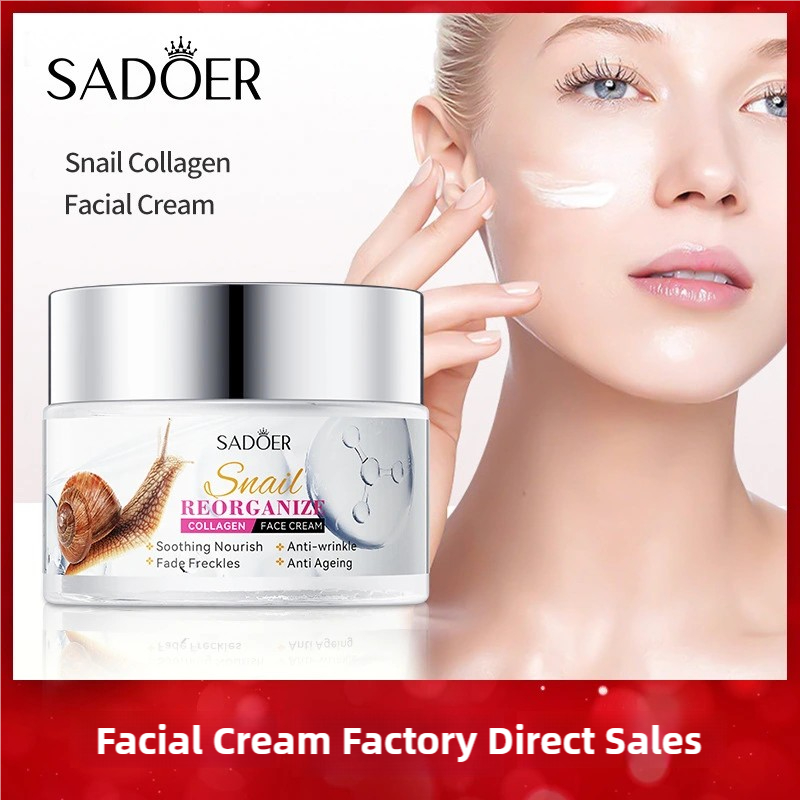 SADOER Snail Cream Collagen Hydrating Moisturizing Facial Cream 50g ...