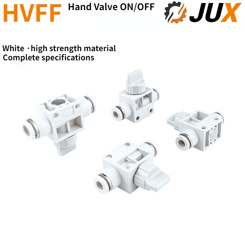 White reinforced type HVFF Water Flow Speed Control Valve Pneumatic Air flow Regulator Tube Gas ...