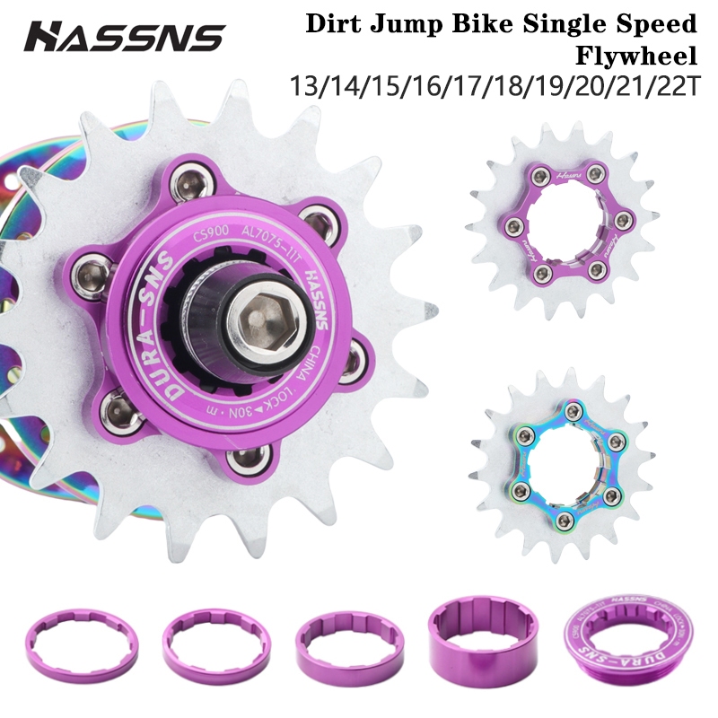 HASSNS dirt jump bike single speed Flywheel 16T 18T 22T Cassette Cog ...