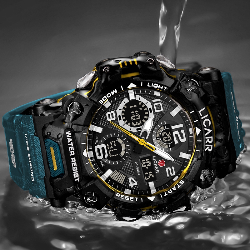 LICARR Men's Brand Watch Original Waterproof Sports Trend Casual Men's ...
