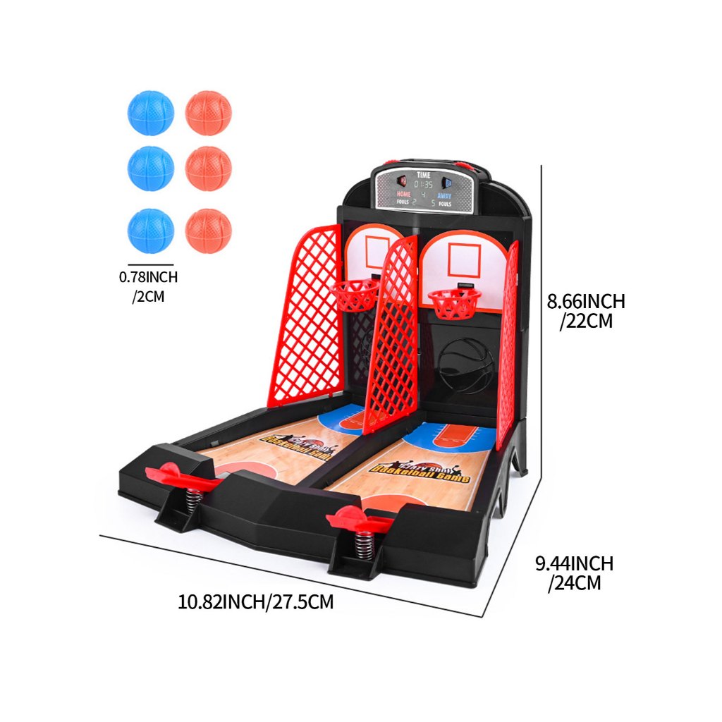 Children's Double Finger Catapult Basketball Court Desktop Shooting ...