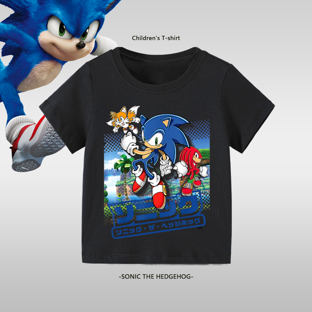Sonic series Amy Rose Knuckles Tails Shadow Boys T-Shirts Baju | Shopee ...