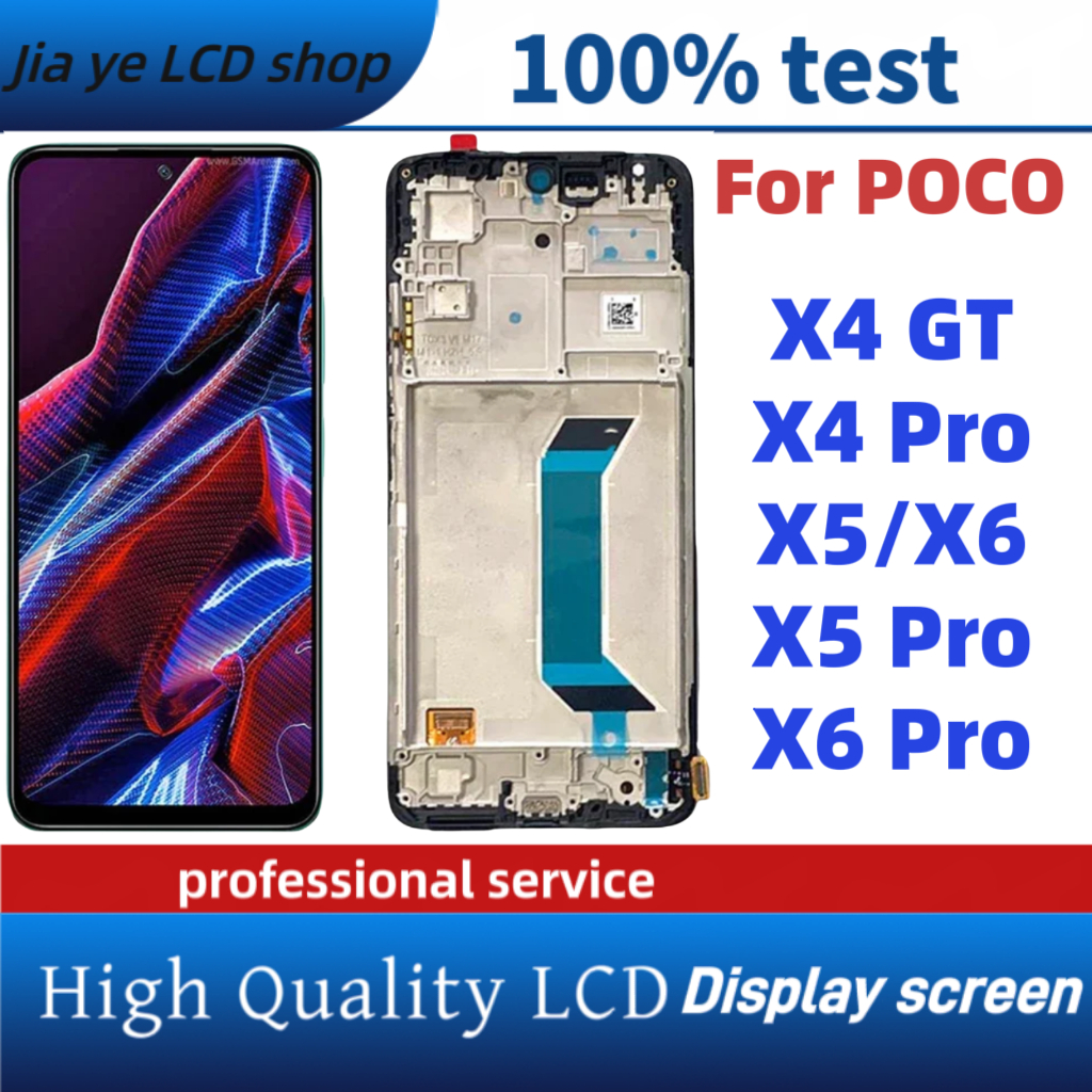 Original LCD For Xiaomi POCO X4 GT X4 Pro X5 X5 Pro X6 X6 Pro LCD ...