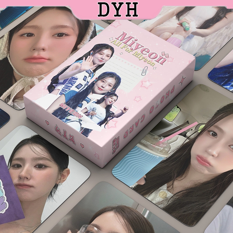 50pcs/box (G)I-DLE MiYeon Laser Card Photocards Holographic LOMO Card ...