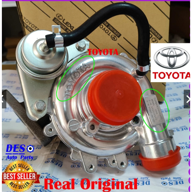 Original TOYOTA (ready stock ) VIGO KUN25 2KD TURBO CHARGER (17201 ...