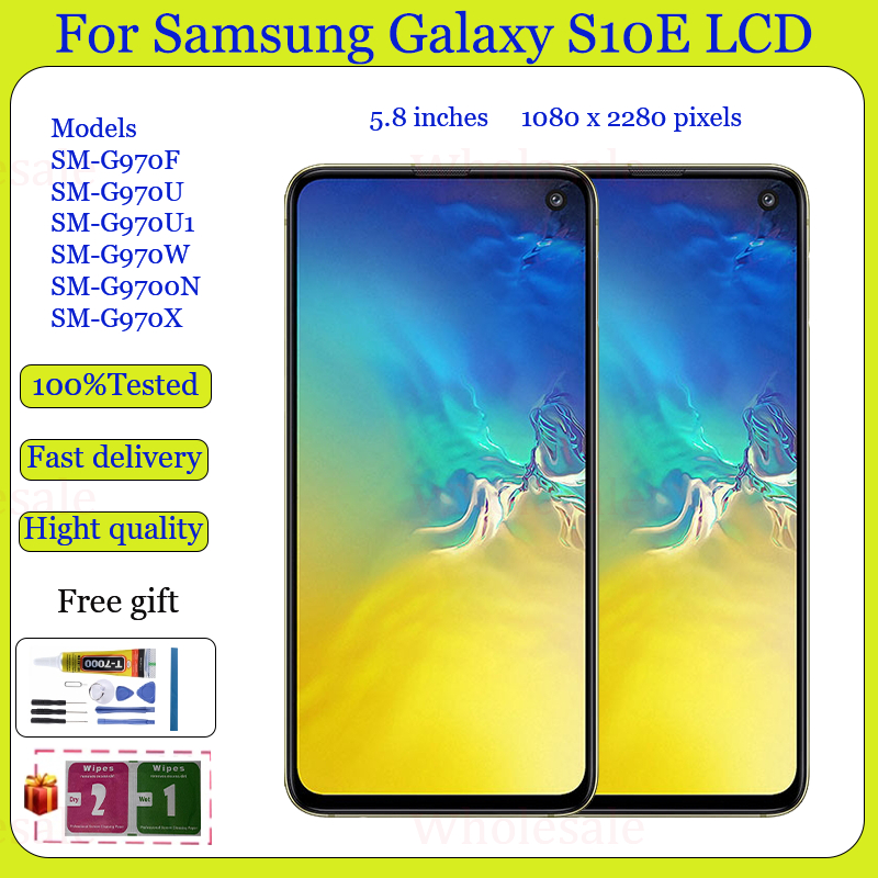 Original AMOLED For Samsung Galaxy S10e LCD Display Touch Screen With ...