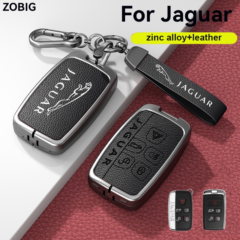 ZOBIG Color Key Fob Cover for Jaguar Car Key Case Shell with Keychain ...