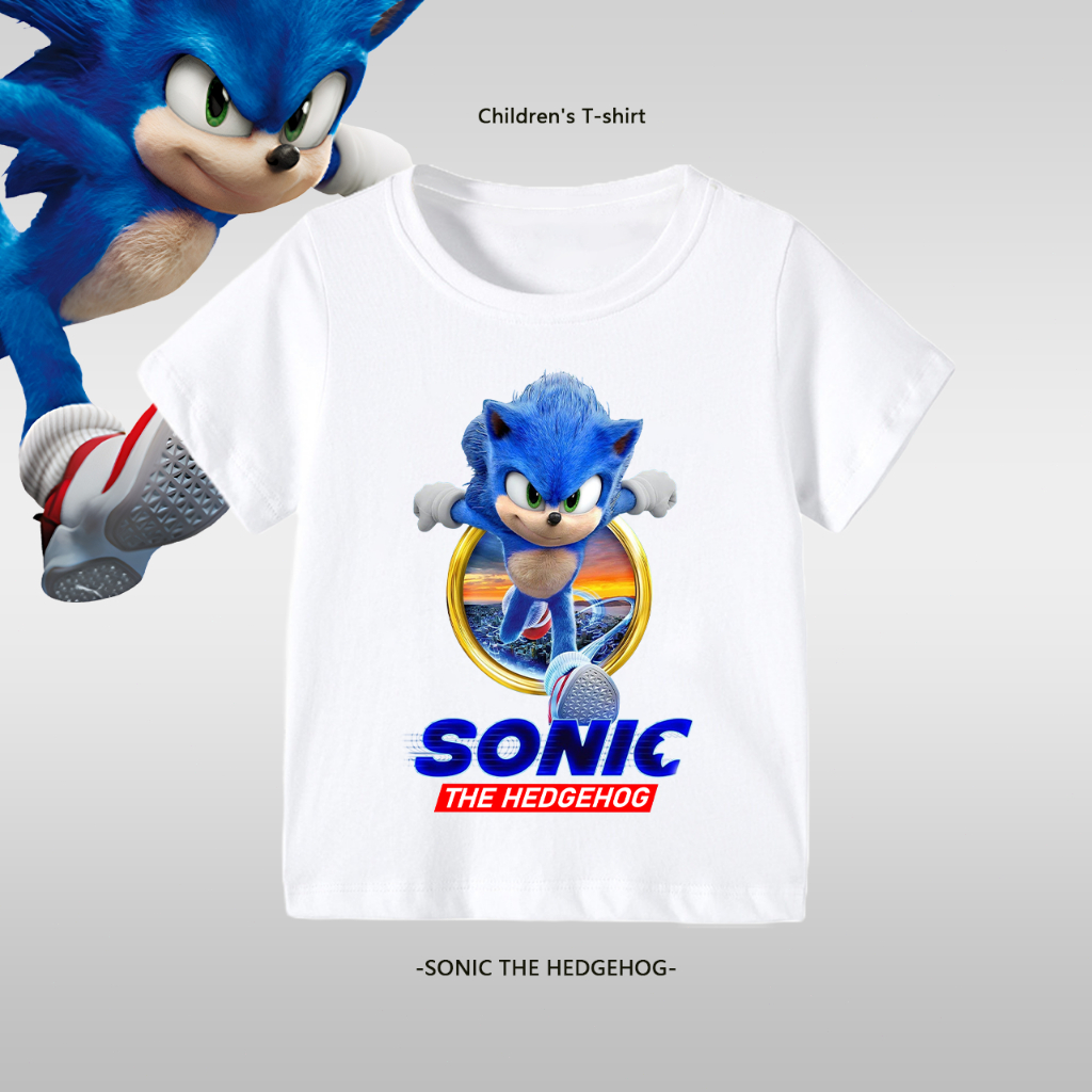 Sonic series Amy Rose Knuckles Tails Shadow Boys T-Shirts Baju | Shopee ...