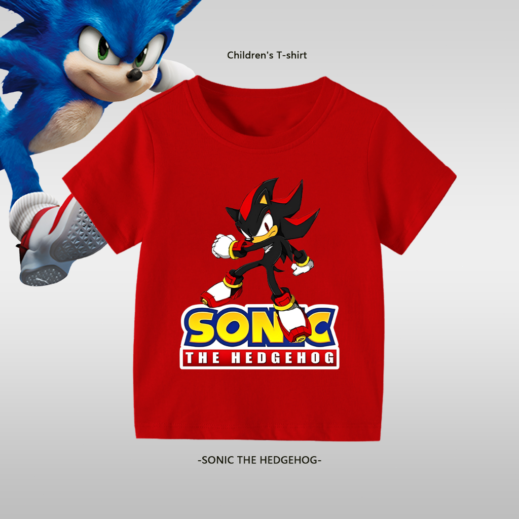 Sonic series Amy Rose Knuckles Tails Shadow Boys T-Shirts Baju | Shopee ...