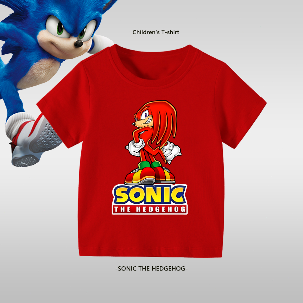 Sonic series Amy Rose Knuckles Tails Shadow Boys T-Shirts Baju | Shopee ...