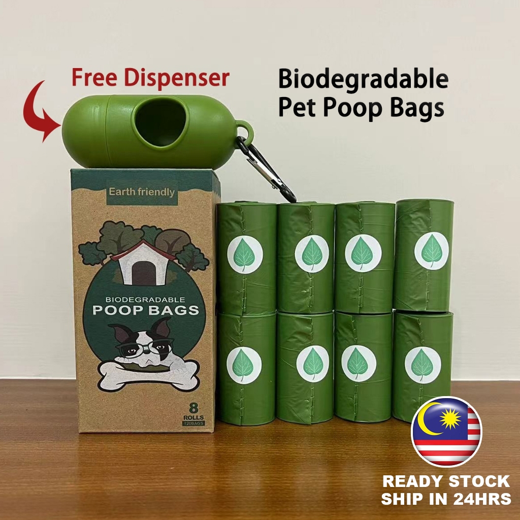 Dog Poop Bags(120 Count) Scented Poop Bags for Dogs Leak Proof Pet ...
