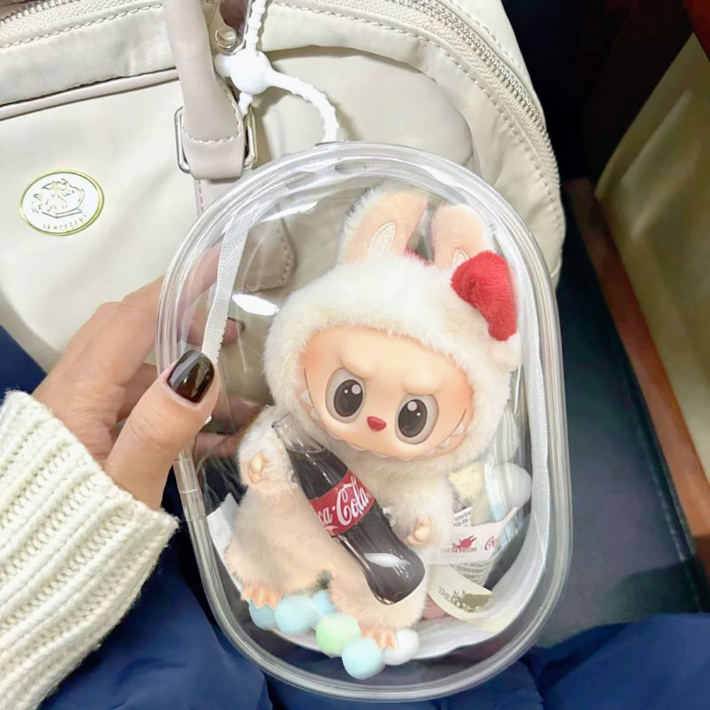 For Labubu V3/V2/V1 protective cover labubu plush doll dust box going ...