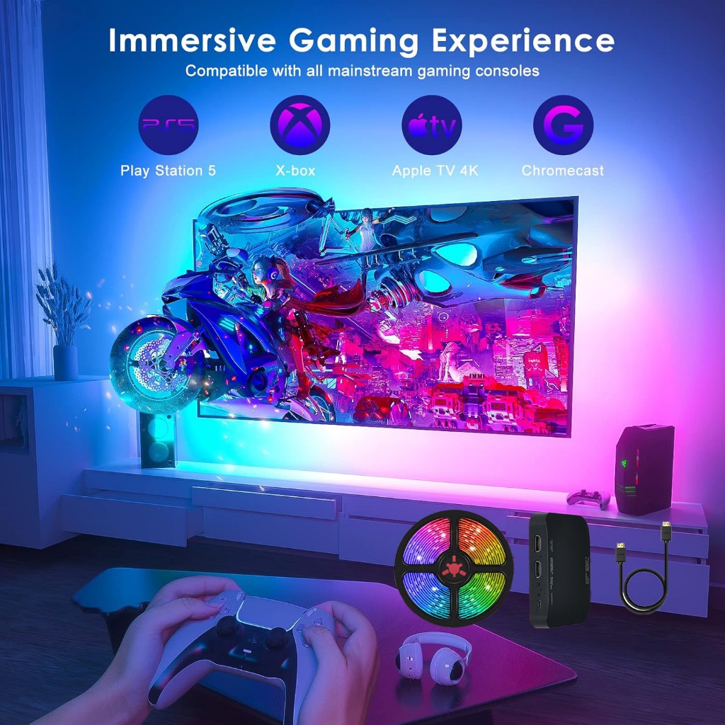 Immersion Smart RGB Backlight Sync with TV for 40-85 inch TV, Dream ...