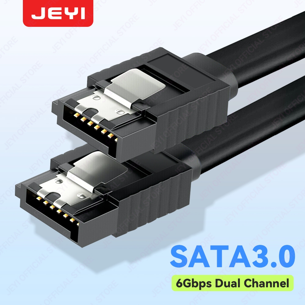 JEYI SATA Cable III 6Gbps 40CM Straight Bend HDD SDD SATA 3.0 Data ...