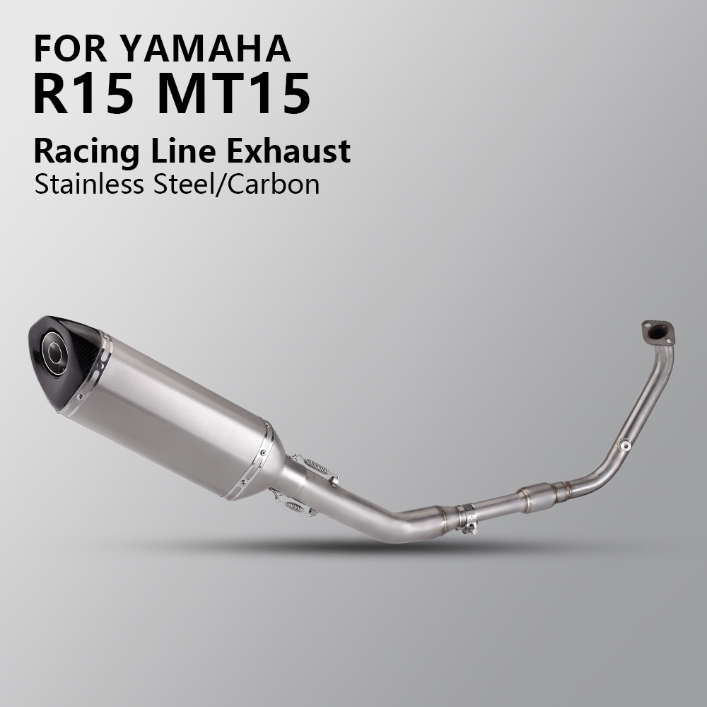 For YAMAHA YZF R15 MT15 Motorcycle Full Set Exhaust System Modify ...