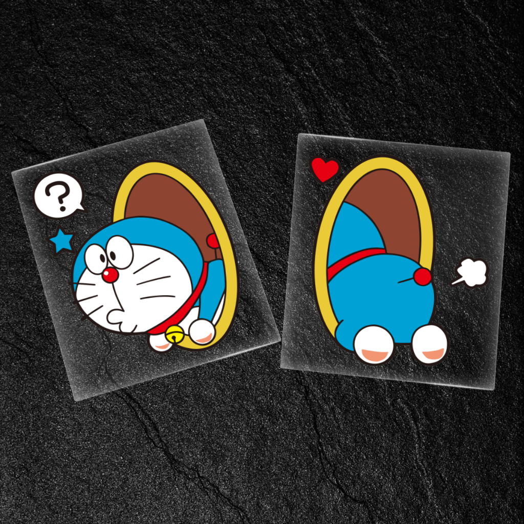 Car Scratch Blocking Stickers Bumper Time Space Cartoon Cute Creative ...