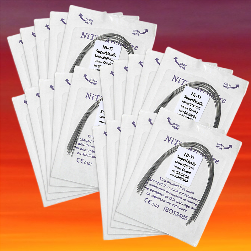 10Packs Reverse Curve Round/Rectangular Orthodontic Brace Bracket Wire ...