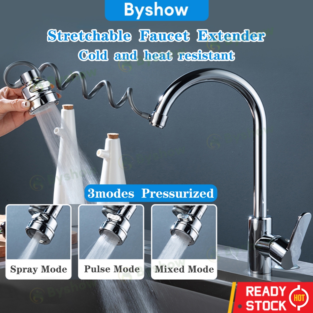 【Byshow】3 Mode Universal Faucet Kitchen Gadgets Faucet 360° Rotation ...
