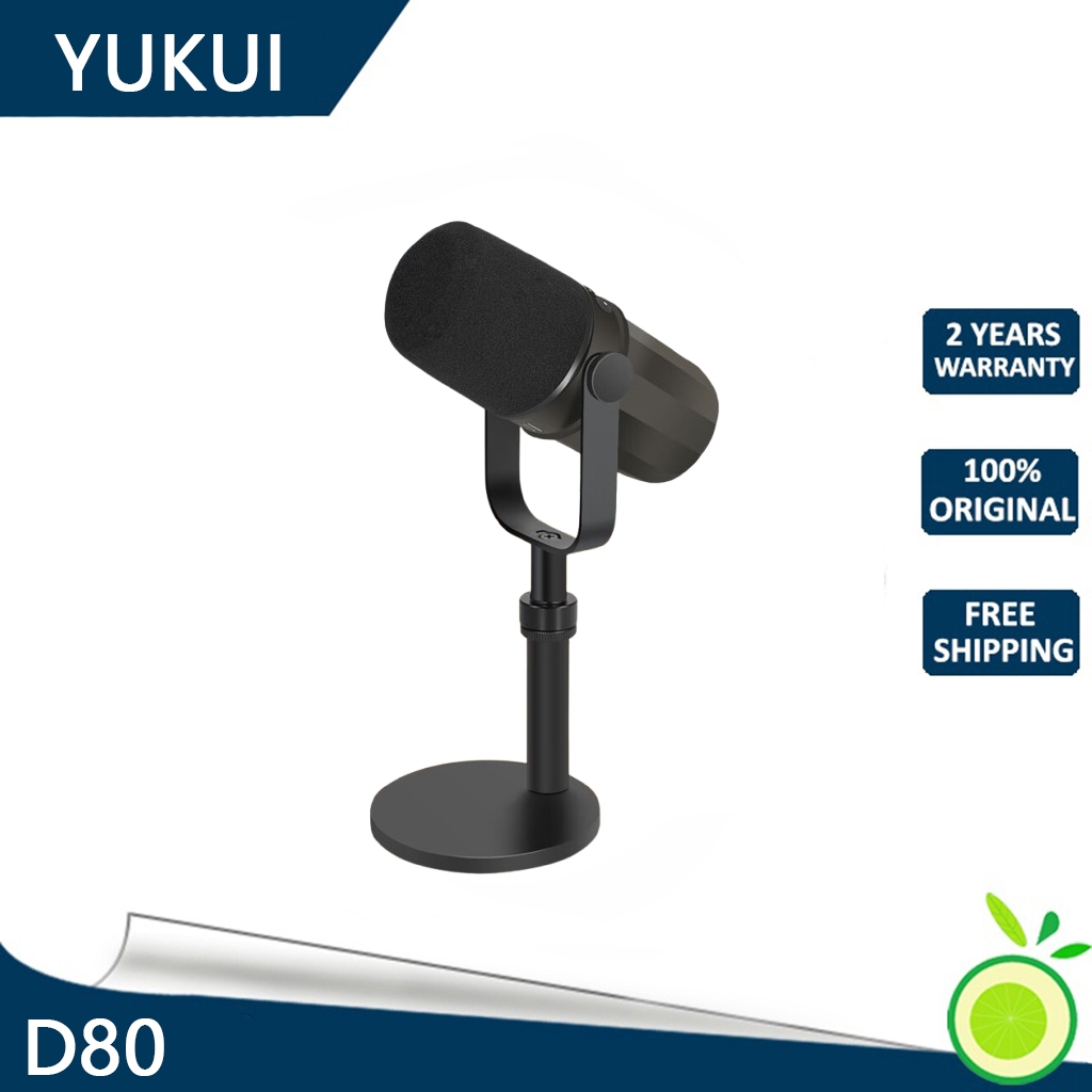YUKUI D80 microphone with wired Canon USB 2-in-1 dual-mode dynamic coil microphone | Shopee Malaysia
